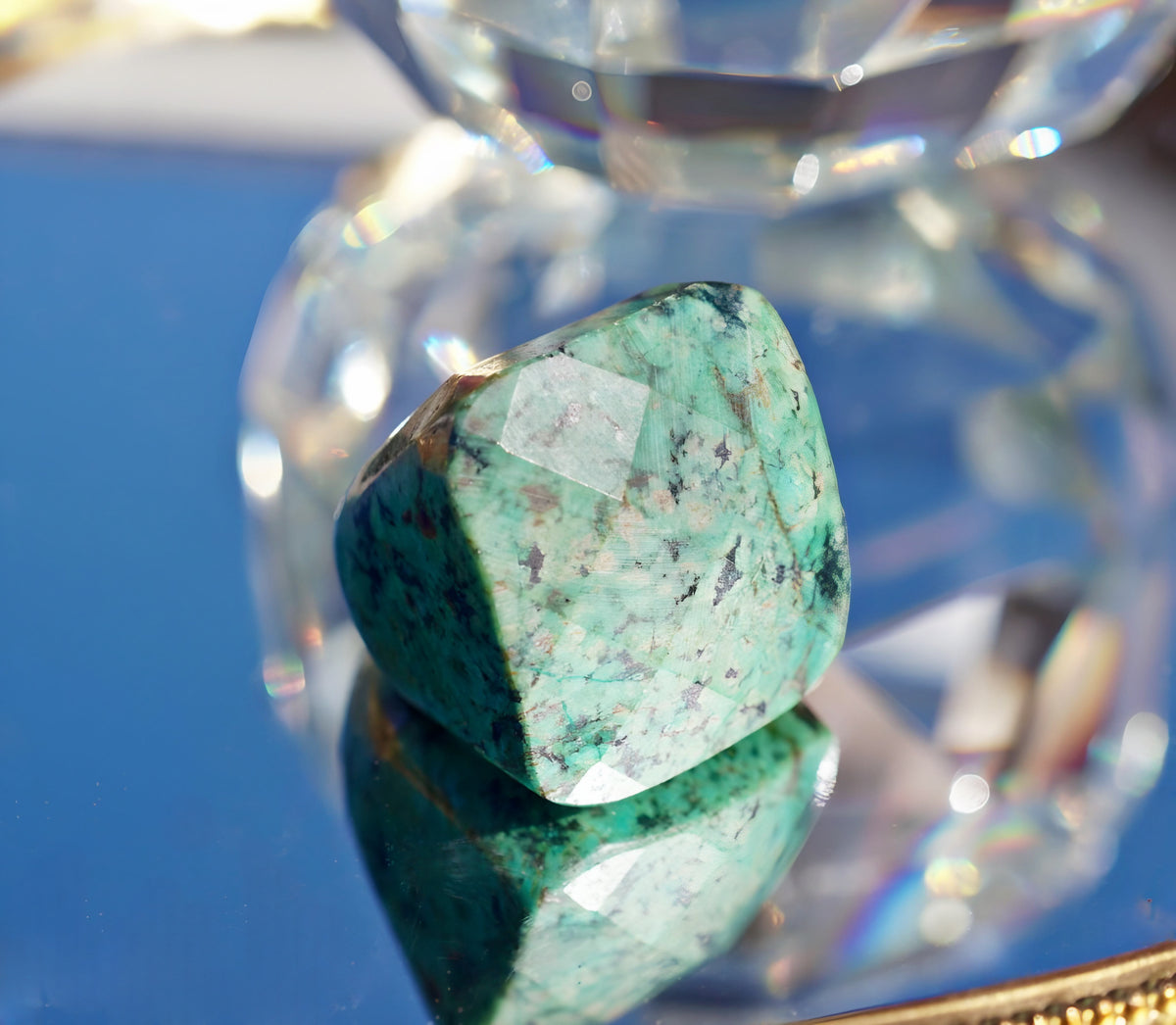 Solid Hand Carved Chrysocolla Statement Ring – Wade + Willow